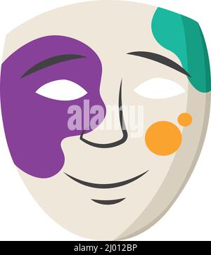 carnival mask decorative icon vector illustration design Stock Vector ...
