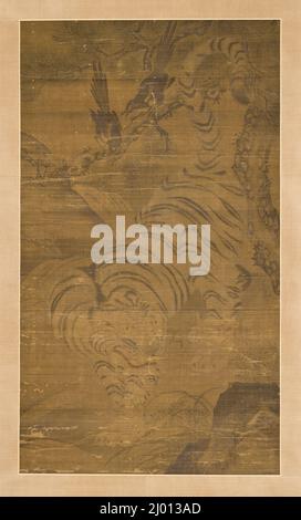 Tiger, Magpies and Pine. Korea, Korean, Joseon dynasty, 1392-1910, 19th ...