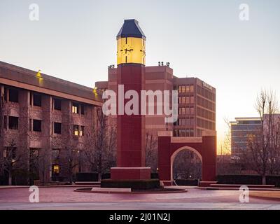 Sunset view of the campus of University of Oklahoma Health Science ...