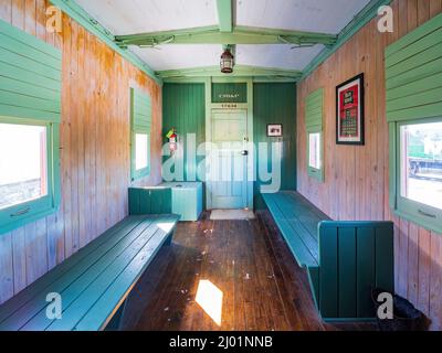 Sunny view of a train cart in Oklahoma Railway Museum at Oklahoma Stock ...