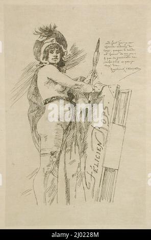 La Muse de Rops. Félicien Victor Joseph Rops (Belgium, Namur, 1833-1898 ...