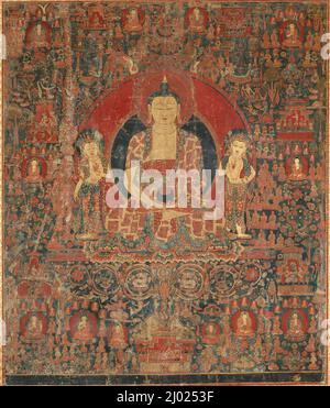 Amitabha, the Buddha of the Western Pure Land (Sukhavati) ca. 1700 ...