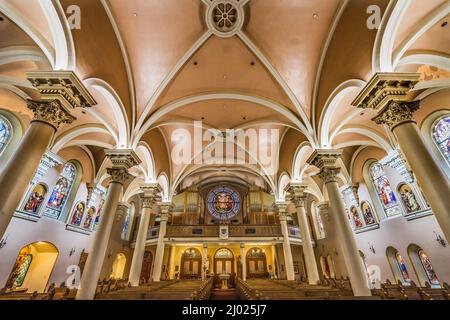 Virgin Mary statues, Phoenix, Arizona. Founded 1881, rebuilt stained ...