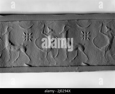Cylinder Seal. Iran, circa 700-639 B.C.. Tools and Equipment; seals ...