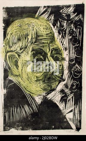 The 1919 portrait by Ernst Ludwig Kirchner features a bold and ...