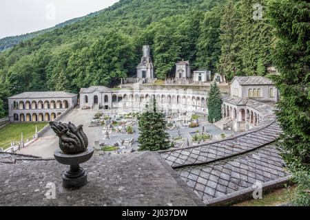 The Monumental Cemetery, Sanctuary of Oropa, Biella, Piedmont, Italy ...