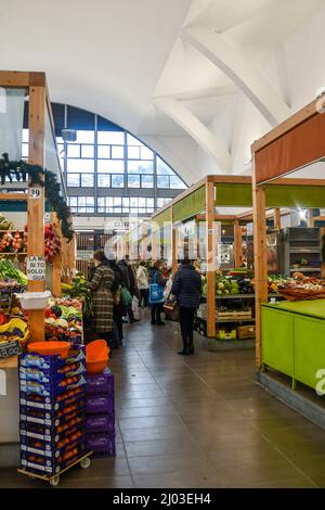 Market building (mercato), Imperia, liguria, Italy Stock Photo - Alamy