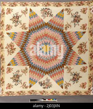 Quilt, 'Star of Bethlehem Pattern' Stock Photo - Alamy