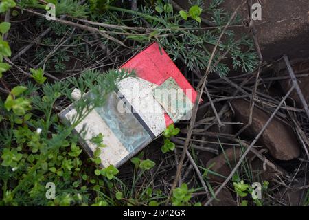 Old and unusual paper packaging from packs of cigarettes, which ...