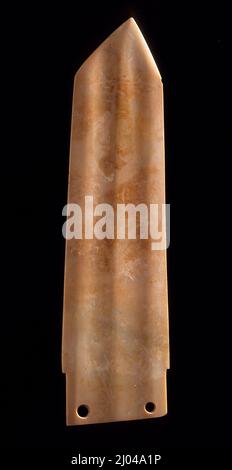 Ceremonial Axe, China, Shang dynasty, 14th 11th century BC, cast bronze ...