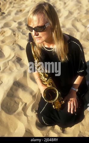 Jazz Saxophonist and composer Barbara Thompson 1989 Stock Photo - Alamy