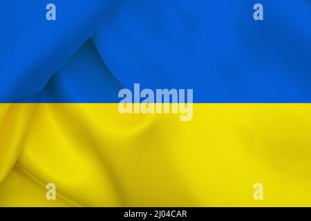 State flag of Ukraine - Yellow and blue national flag. a visual design ...