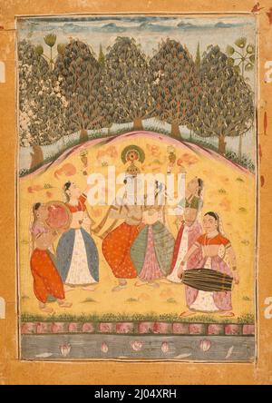 Vasanta Ragini, Second Wife of Dipak Raga, Folio from a Ragamala ...