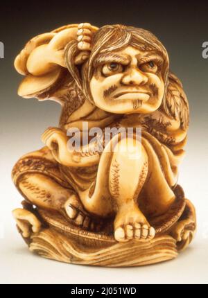 Daoist Immortal Riding Hat on Waves, Late 18th-early 19th century Stock ...