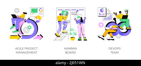 Software testing infographic set with life cycle symbols flat vector ...