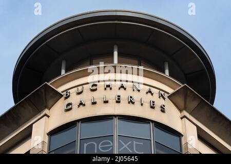 Buchanan Galleries sign, Glasgow, Scotland, UK Stock Photo - Alamy