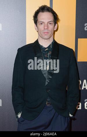 Gabriele Falsetta attends the red carpet of the premiere of tv fiction ...
