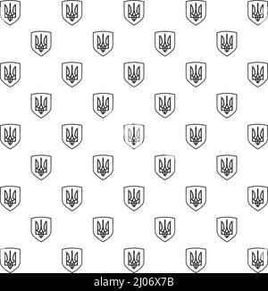 Ukraine seamless pattern of arms flag trident heraldry illustration for ...