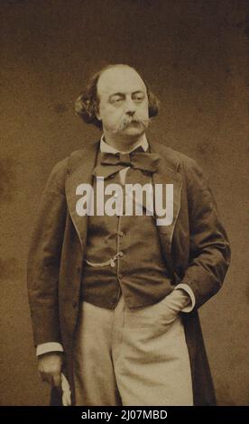 Gustave Flaubert (1821-1880) portrait by French painter Eugène Giraud ...