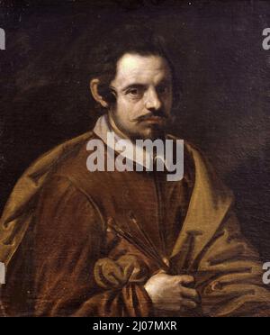 Self-Portrait. Museum: Accademia Carrara, Bergamo. Author: Giovanni Scaramuzza Stock Photo - Alamy