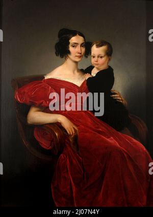 *Portrait of Countess Teresa Zumali Marsili with her son Giuseppe ...