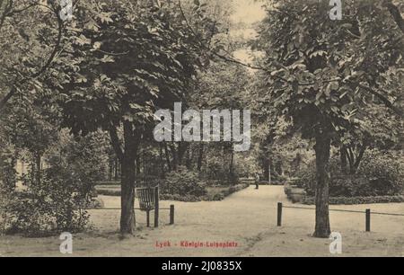 Lyck, Ostpreußen - Königin-Luise-Platz (back Stock Photo - Alamy