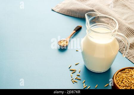 Oars cereals vegan milk - non dairy diet nutrition Stock Photo - Alamy