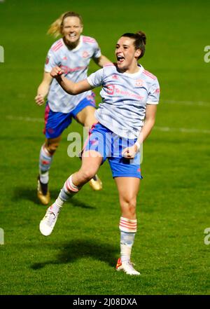 DAGENHAM, ENGLAND - MARCH 16: L-R Ella Toone of Manchester United Women ...