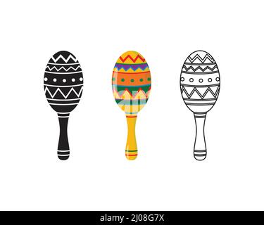 maracas musical instrument Stock Vector Image & Art - Alamy