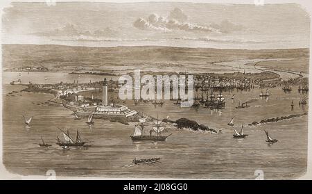 Map of ancient Alexandria, Egypt Stock Photo - Alamy