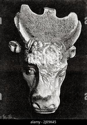 Baal, vintage engraving. Old engraved illustration of Baal, the ...