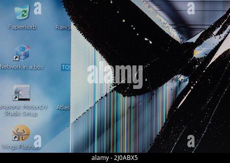 Defective TFT display Stock Photo - Alamy