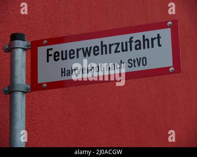 Emergency access road Stock Photo - Alamy