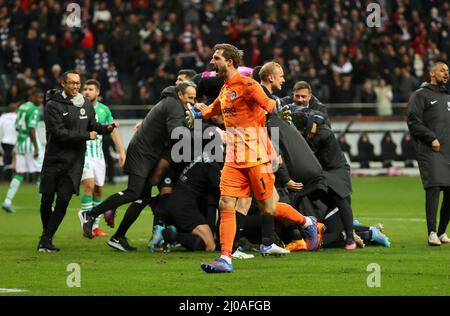 Frankfurt, Germany. 17th Mar, 2022. firo : 03/17/2022, football, UEFA ...
