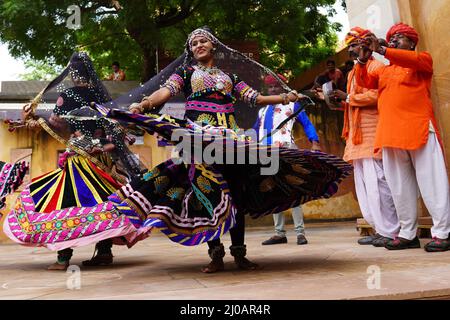 A Rajasthani Folk Artist Performs "Kalbeliya Dance" during the ...