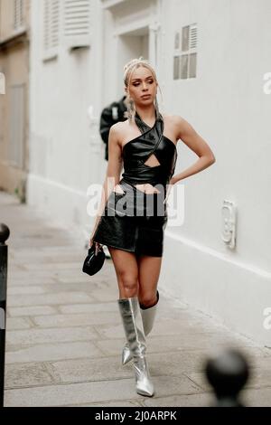 Street style, Bad Gyal arriving at Courreges Fall-Winter 2022-2023 show ...