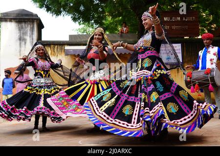 A Rajasthani Folk Artist Performs "Kalbeliya Dance" during the ...