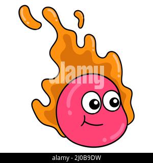 cartoon friendly fireball Stock Vector Image & Art - Alamy
