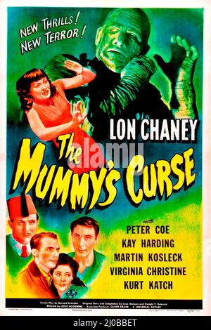 THE MUMMY'S CURSE, Lon Chaney, Jr., carrying Virginia Christine, 1944 ...