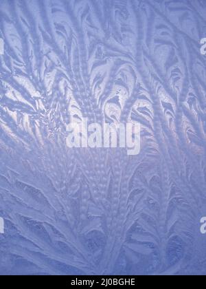 Texture of beautiful natural ice pattern on winter glass Stock Photo ...