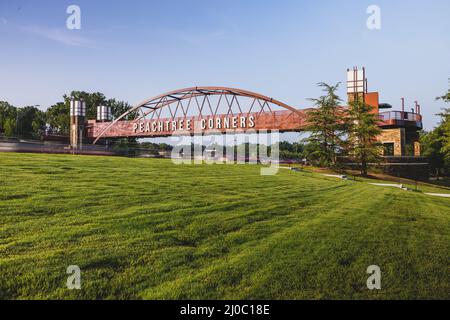Peachtree Corners Bridge Stock Photo - Alamy