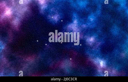 Crater Star Constellation, Night Sky, Constellation Lines Cup Stock ...