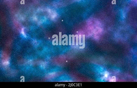 Crux Star Constellation, Night Sky, Constellation Lines Crucis Stock ...