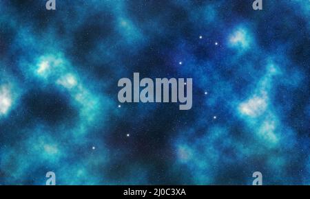 Leo Star Constellation, Cluster of Stars, Lion Constellation Stock ...
