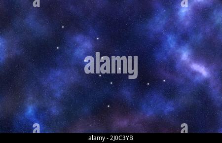 Lupus constellation, Cluster of stars, Wolf constellation Stock Photo ...