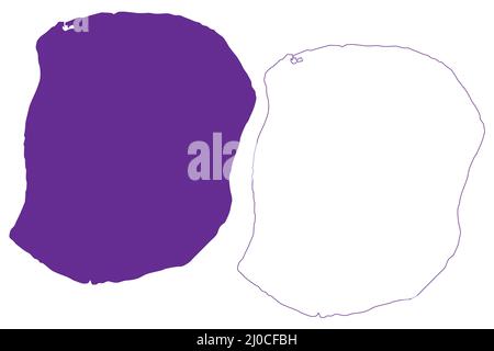 Minamidaitojima island (Japan, East Asia, Japanese archipelago) map ...