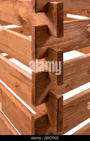 Wood Connection - A detailed view of joining several boards Stock Photo ...