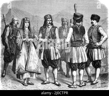 National Costume of Montenegro Stock Photo - Alamy