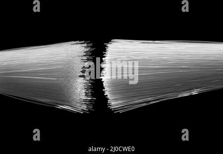 Optical fibers strand Stock Photo - Alamy