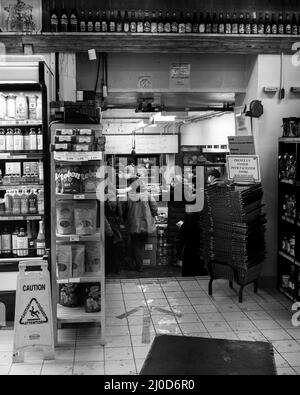 A grayscale of people walking in the New York city Stock Photo - Alamy